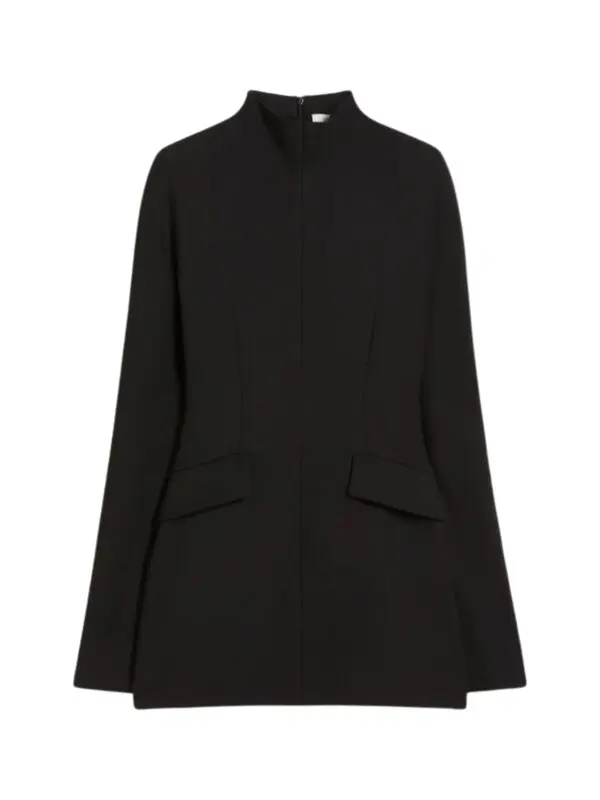 Sportmax Tefrite Long Sleeve Jersey Minidress - Black
