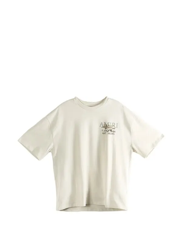 Amiri Classic Crew Neck T-shirt With Front And Back Print