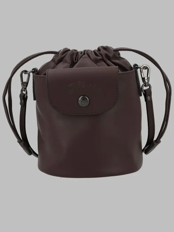 Longchamp Mini Bucket Crossbody Bag - Brown