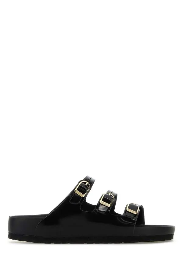 BIRKENSTOCK Florida Three-buckle Slide Sandals - Black