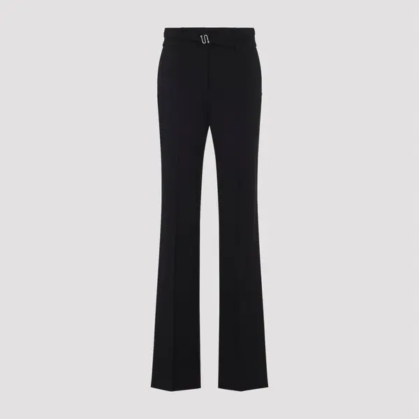 Sportmax Virgin Wool Straight Leg Pants