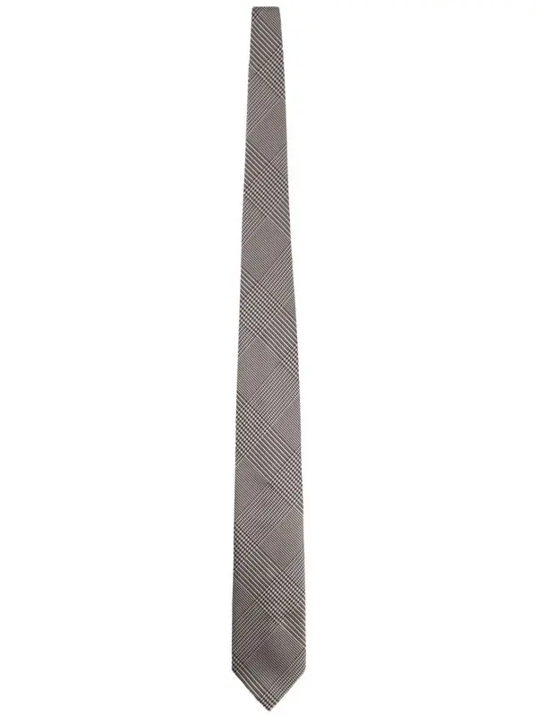 TOM FORD Check-pattern Tie - Multicolour