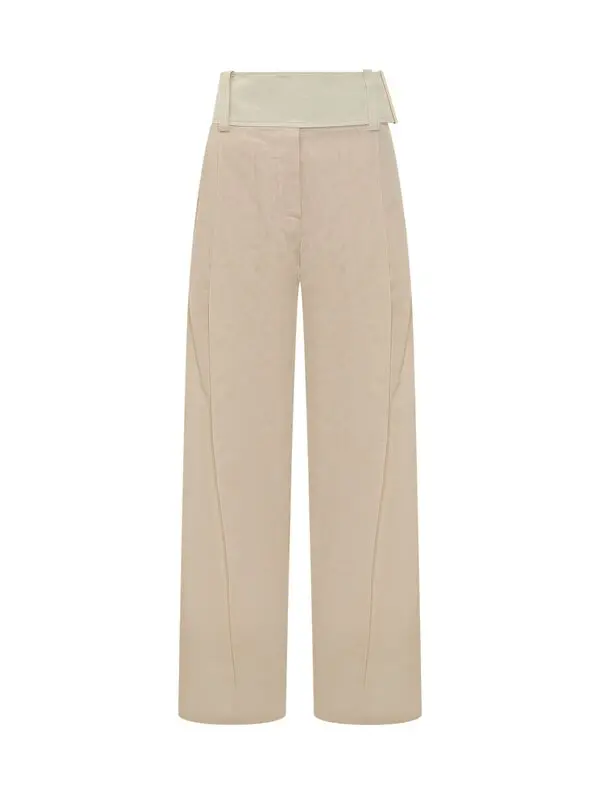 Sportmax Tailored Straight-leg Trousers - Ecru