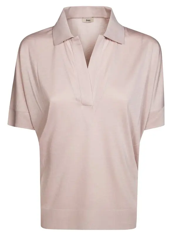 Herno Elegant Polo T-shirt - Rosa