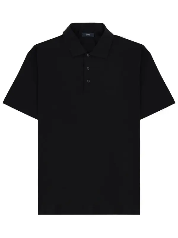 Herno Short-sleeve Polo Shirt - Black
