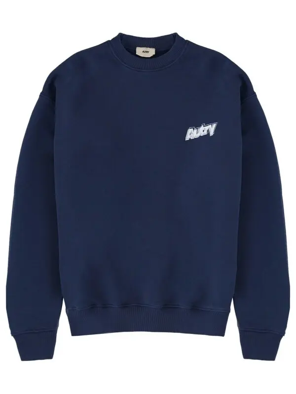 AUTRY Cotton Crewneck Sweatshirt - Blue
