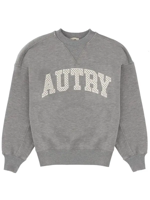 AUTRY Graphic Crewneck Sweatshirt - Grey