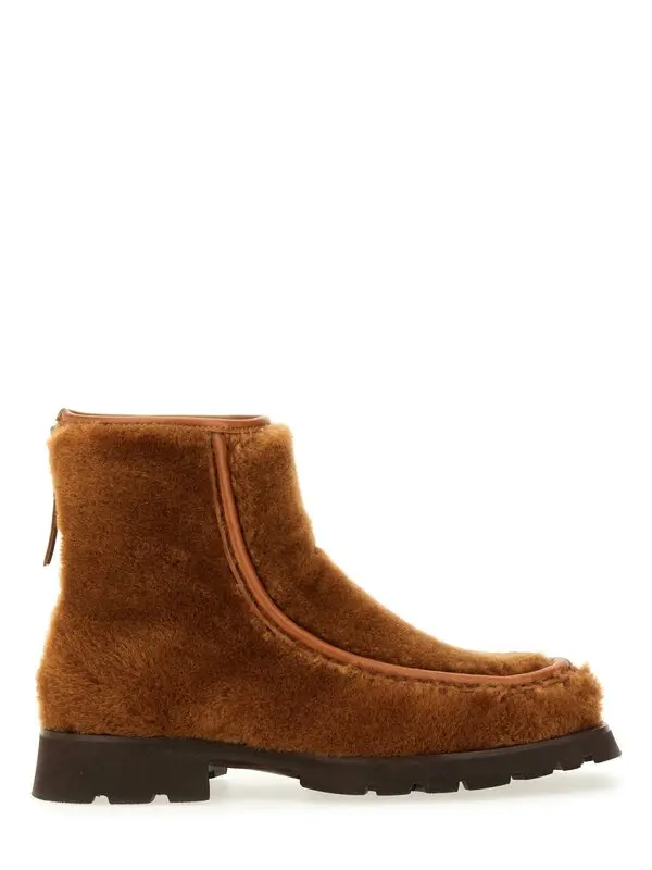 Hereu Low-calf Zipped Boot - Brown