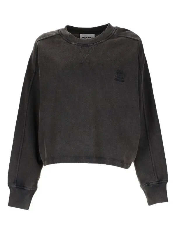 MARANT ETOILE Embroidered Sweatshirt - Black