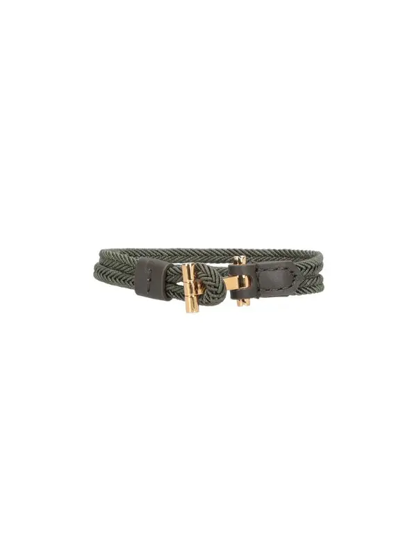 TOM FORD Rope Bracelet With Metal Clasp - Green