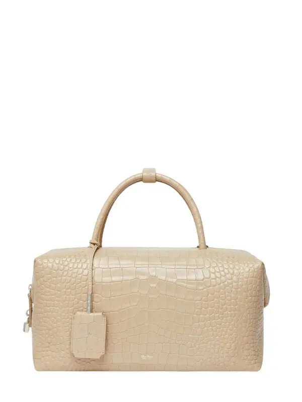 Max Mara Holdall Handbag With Crocodile-effect Leather