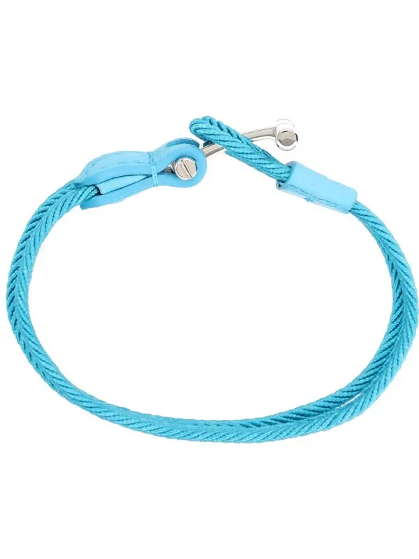 TOM FORD Braided T-bar Bracelet - Azure