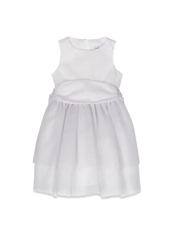 SIMONETTA Glittered Full-skirt Dress - Silver