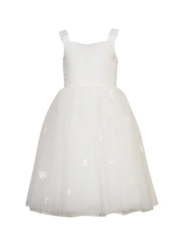 SIMONETTA Woven Embellished Dress