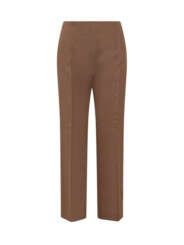 Alberta Ferretti Elegant Straight-leg Trousers With Front Stitching