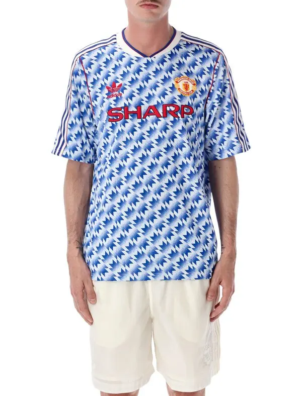 ADIDAS ORIGINALS Retro Manchester United Inspired Jersey - Multicolour