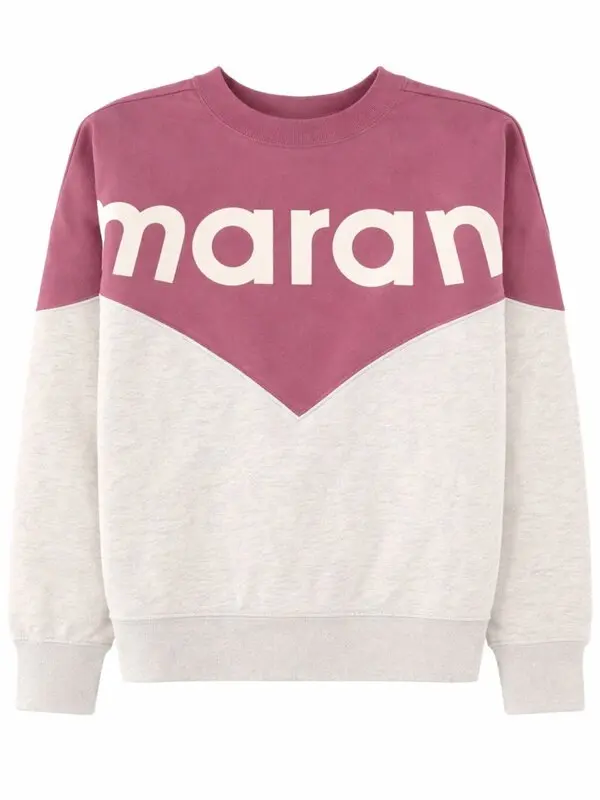 MARANT ETOILE Houston" Crewneck Sweatshirt - Pink