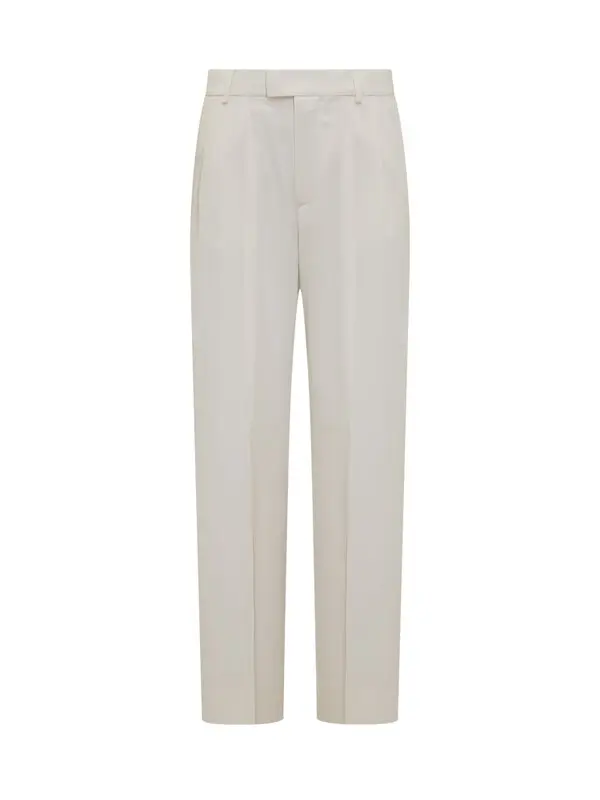 ARMARIUM Tailored Virgin Wool Trousers - Argento