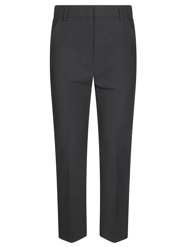 Max Mara Wool Blend Stretch Trousers - Nero