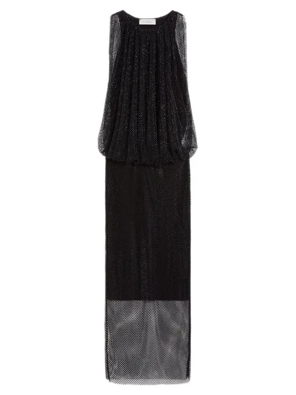 Sportmax Sleeveless Mini Dress With Bubble Waist - Black