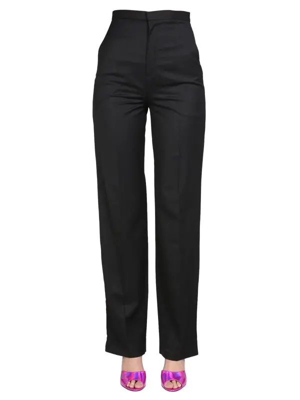 ANOUKI Tailored Wool Straight Leg Trousers
