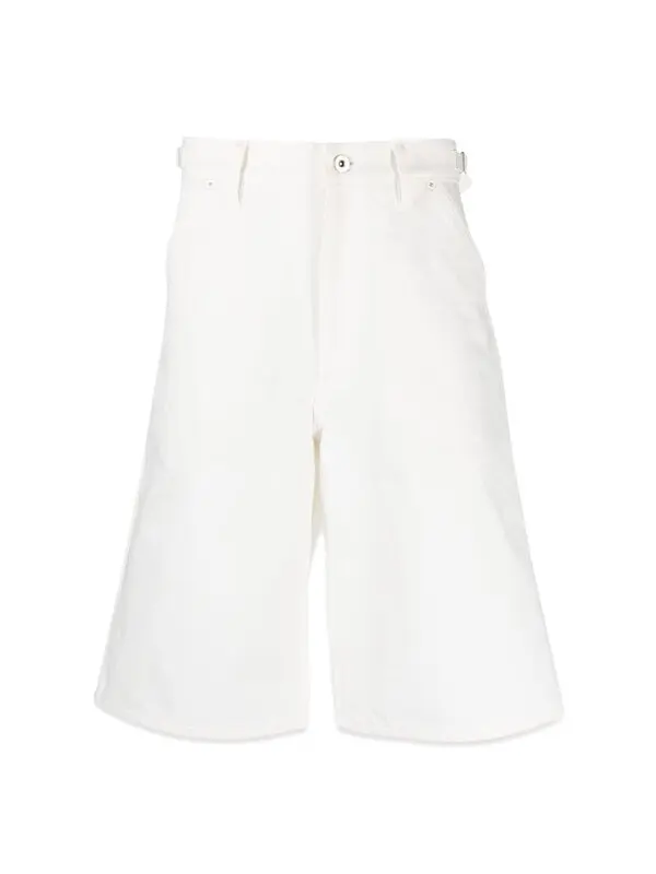JIL SANDER Cotton Denim Shorts - White