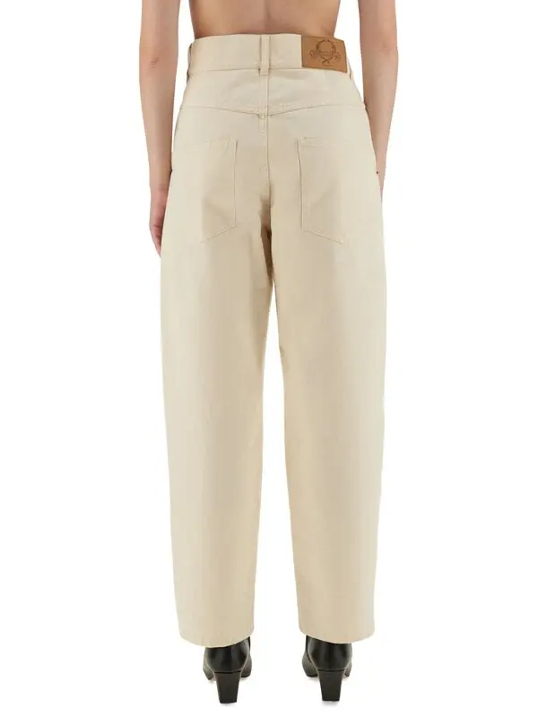 Moschino Cotton Trousers - Beige