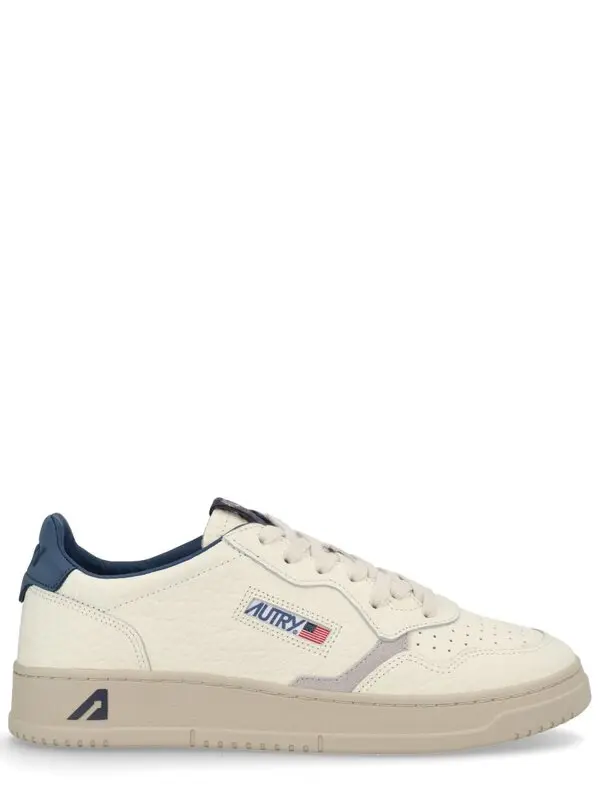 AUTRY Medalist Low Sneakers In Leather - Beige