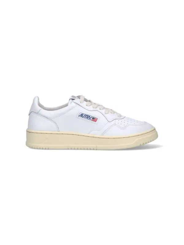 AUTRY Medalist Low Leather Sneakers - White