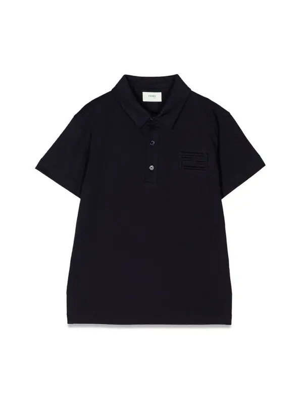 Fendi Short Sleeve Logo Polo Shirt