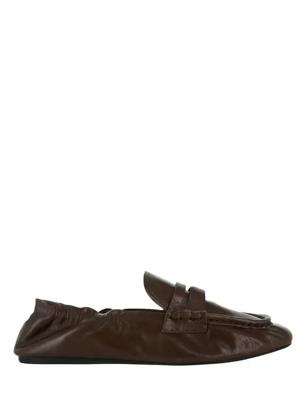 Senso Elegant Goat Leather Flat Shoes - Brown