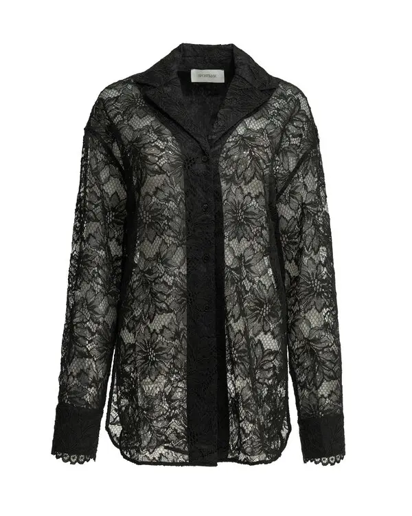 Sportmax Black Lace Shirt