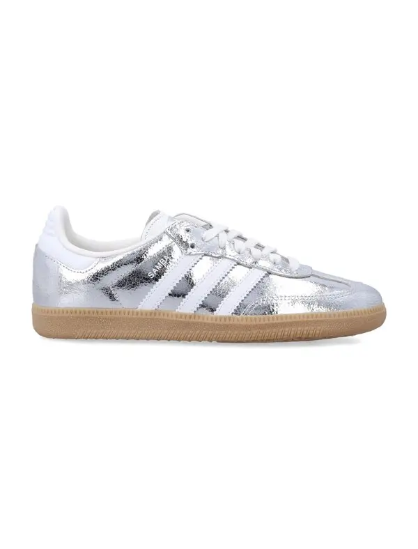 ADIDAS ORIGINALS Metallic Samba Sneakers - Silvmt