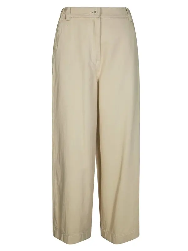 Max Mara Elastic Waist Trousers - Bianco