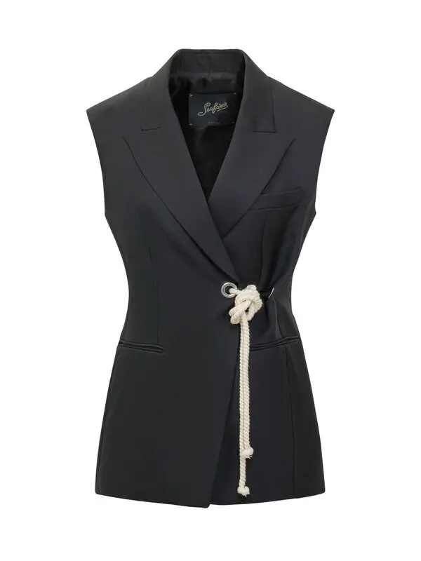 THE SEAFARER Sartorial Gilet With Knot Detail