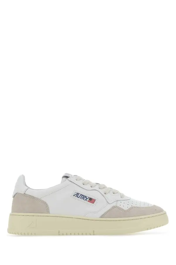 AUTRY Low Top Sneakers With Contrasting Accents - White