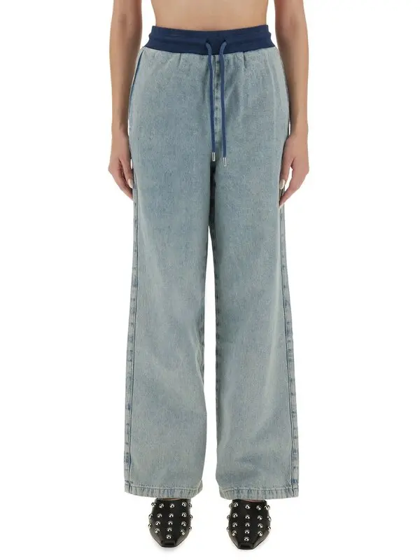 Moschino High-rise Wide-leg Jeans - Denim