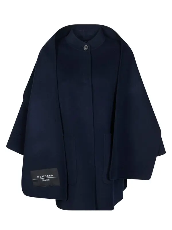 Max Mara Weekend Double Wool Coat For - Blu