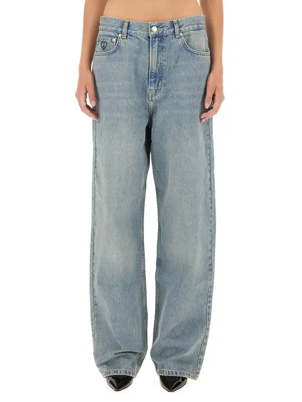 Moschino Straight Leg Pants - Denim