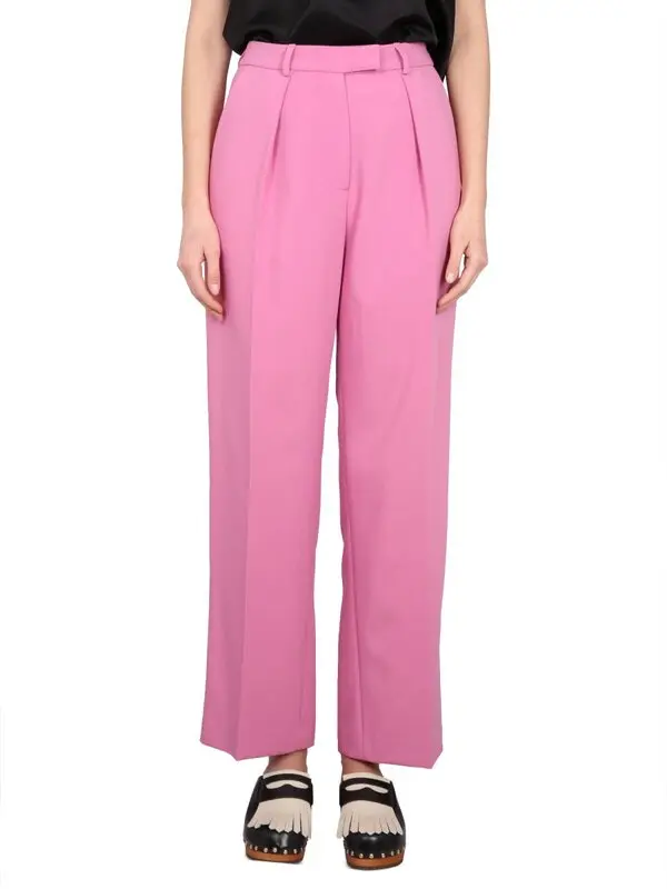ALYSI Tailored Straight Leg Pants - Pink