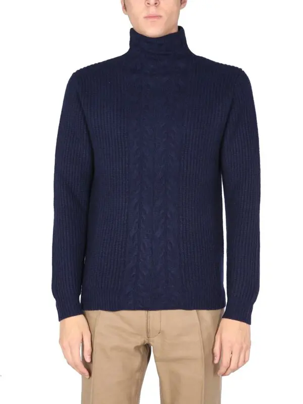 BALLANTYNE Turtle Neck Sweater - Black