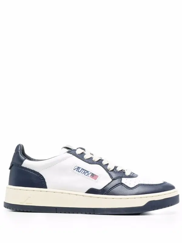 AUTRY Two-tone Leather Sneakers - Blu