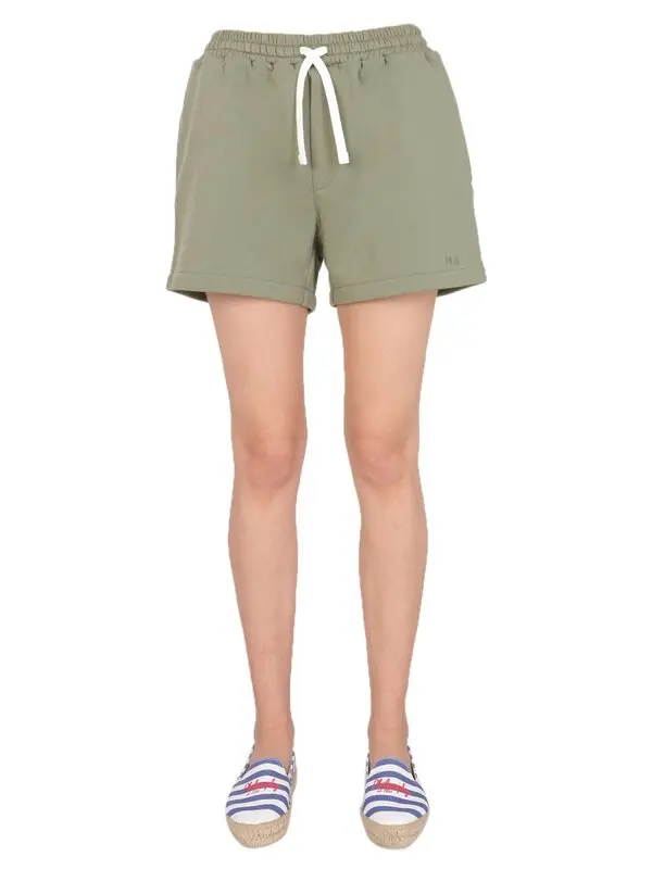 Philosophy Di Lorenzo Serafini Casual Cotton Sweat Shorts - Green