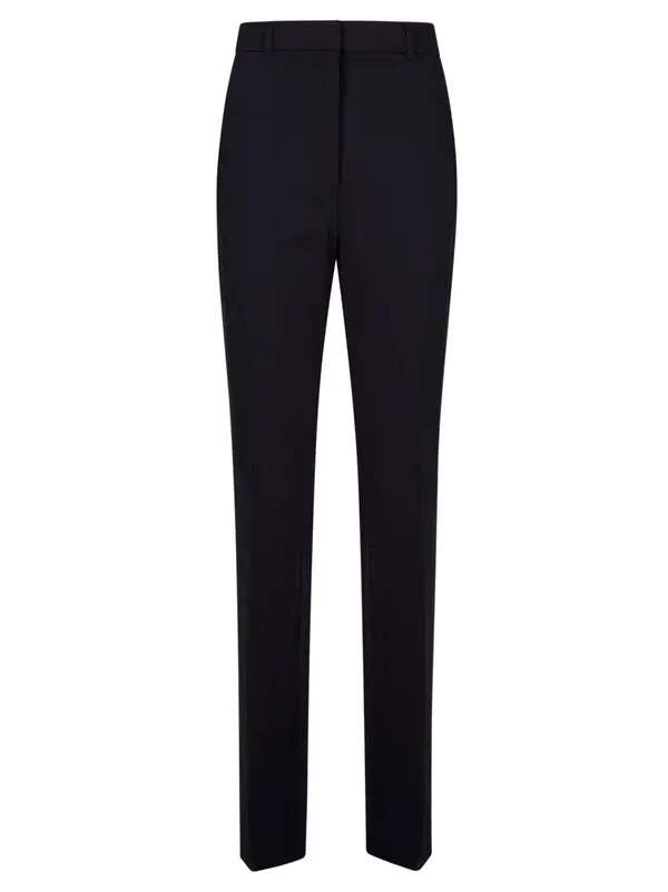 Max Mara Tailored Pressed Crease Trousers - Blu