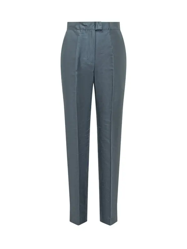 MAX MARA ELEGANTE STUDIO Elegant Straight-leg Trousers With Front Pleat