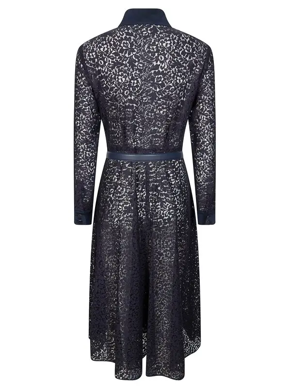 Max Mara Long Sleeve Lace Polo Suit