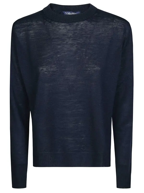 Max Mara Lightweight Sweater For Ss26 - Blu