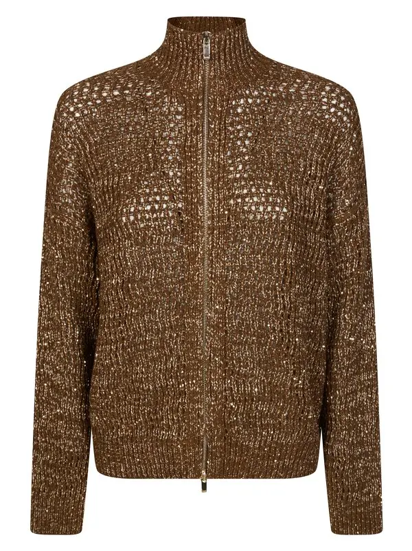Max Mara Chic Zip-up Sweater