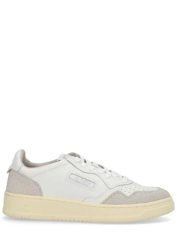 AUTRY Leather And Suede Sneakers - White