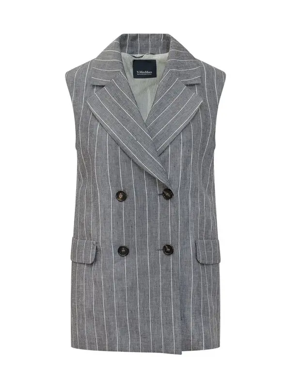 MAX MARA`S Max Mara Double-breasted Gilet